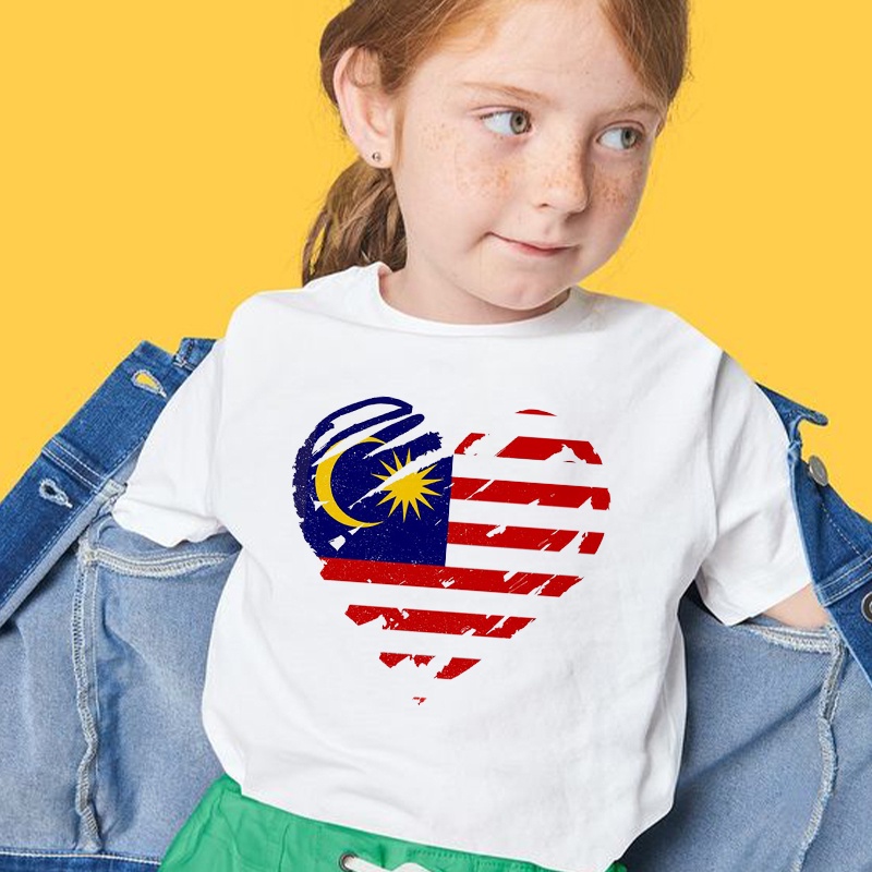 Malaysia Independence Day T Shirt Hari Merdeka Tshirt Patriotic Girl ...
