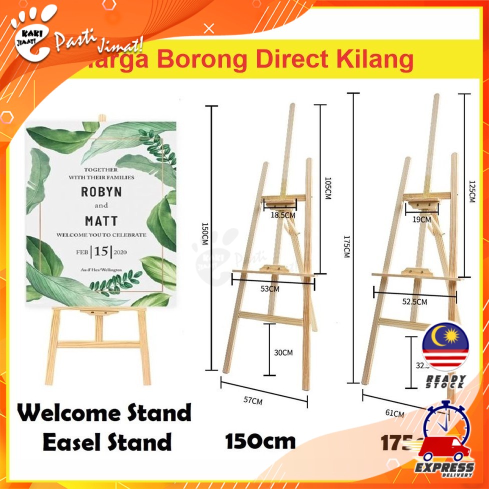 Kakijimat Welcome Board Display Stand Easel Promotion Stand Restaurant ...