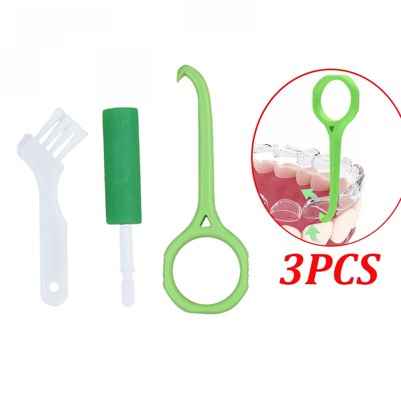 Kit Full Retainer Box Braces Extractor Small Brush Bite Hose Combo Set ...