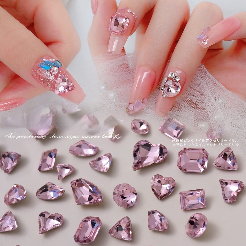 K9 AB Artificial Ploy with A Pink 3D Shape for Decoration of 10 Pieces ...