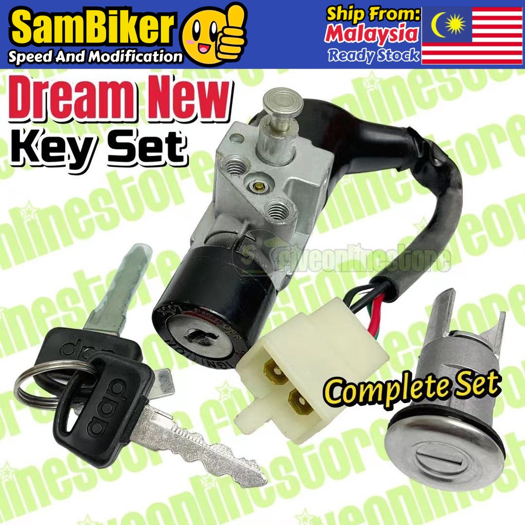 Complete Set Suis Kunci Keys Original AAP EX5 Dream 2 Ignition Main ...