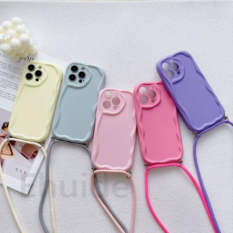 Huawei P50 P40 P30 P60 Pro Mate 50 Pro Case Candy Strap Crossbody Lanyard Neck Cord Soft ...