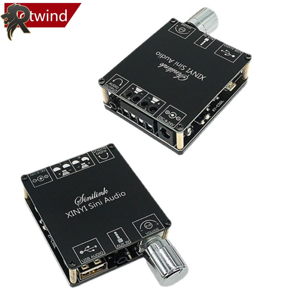 RL MINI 50Wx2 Bluetooth 5.0 Wireless Audio Digital Power Amplifier ...