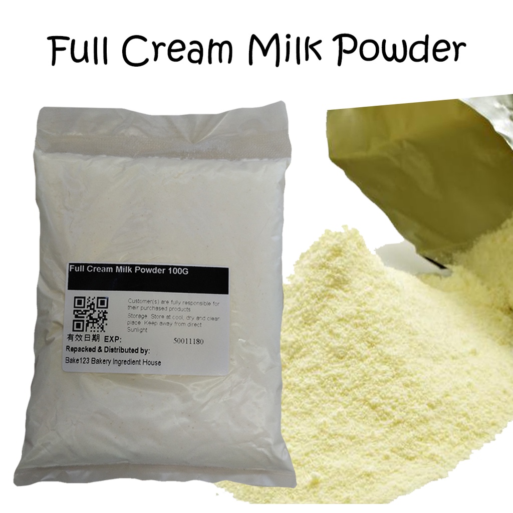 Full Cream Milk Powder 100g / Whole Milk Powder / Serbuk Tepung Susu ...
