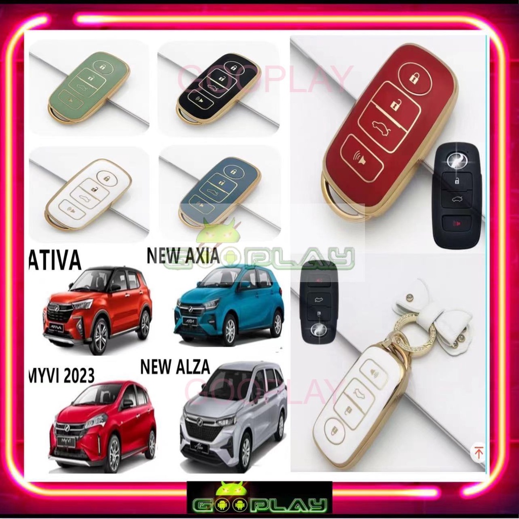 Perodua Ativa Myvi Alza Veloz Car TPU Key Cover Case Casing Sarung ...