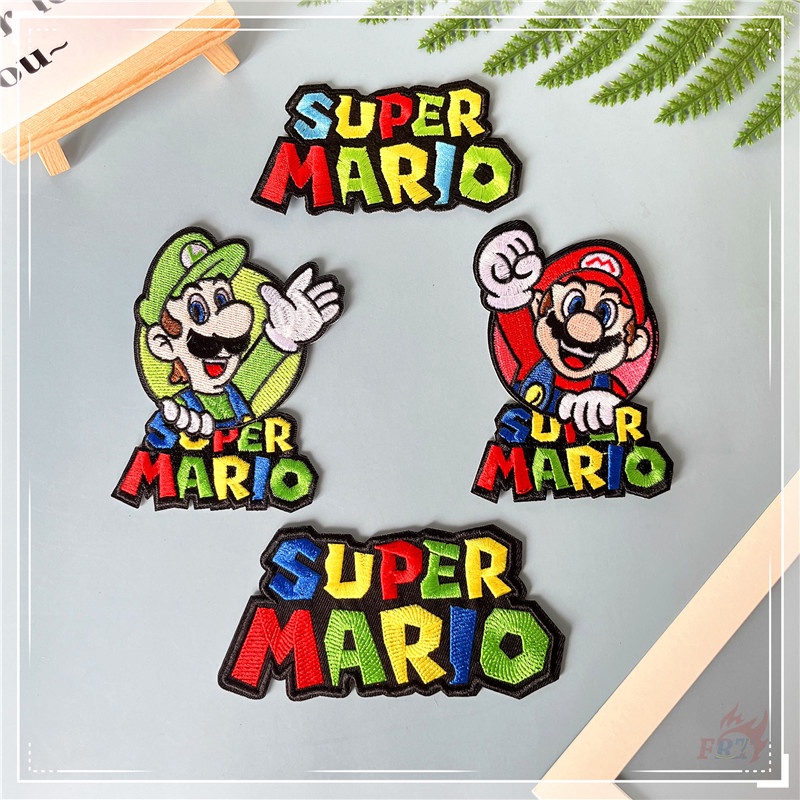 ♥ Mario & Luigi - Super Mario Bros. Iron-On Patch ♥ 1Pc Cartoon Games ...