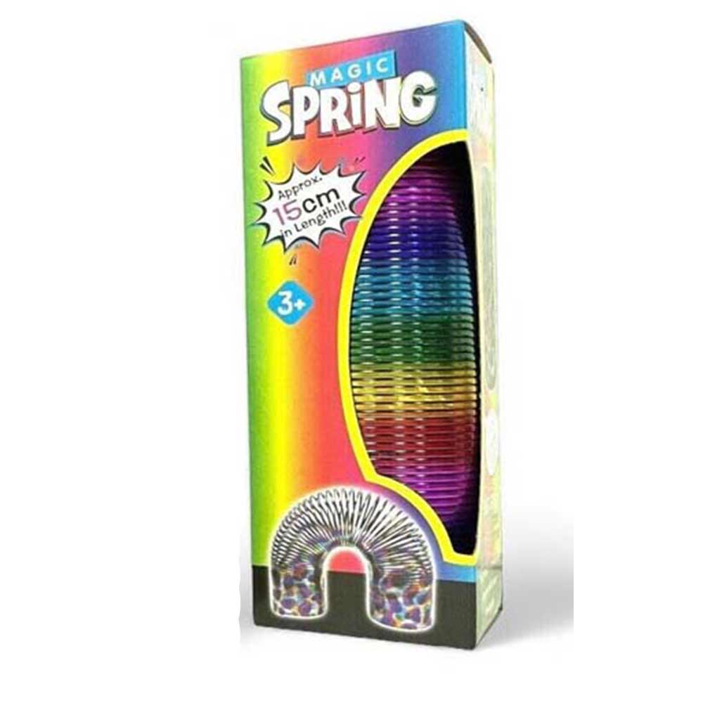 Large Rainbow Magic Spring Fun Toy Stretching 10m Bouncing Rainbow Coil ...