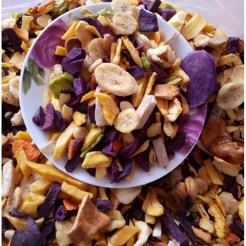 Combo 1kg dried mixed fruit (Dried fruit scraps) | Shopee Malaysia