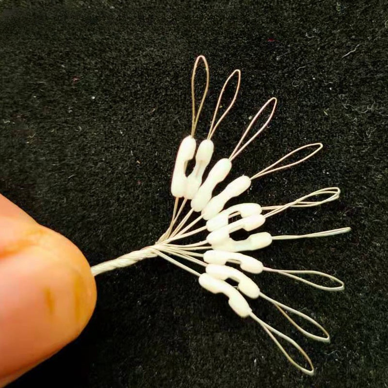 Fishing bean Split double hook Fishing line fork ring Fishing line anti ...