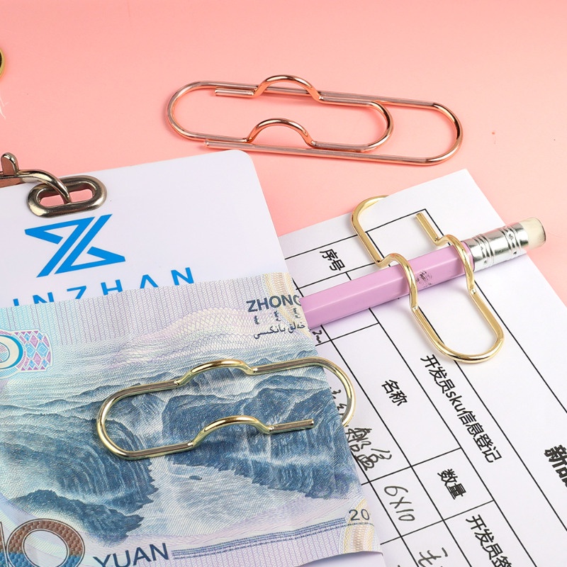 Mini Metal Pen Clip Paper Clip/ Multifunctional Writing Fixed Pen ...