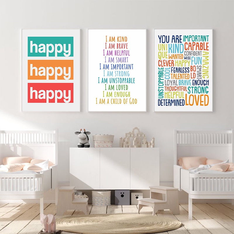 Framed - Positive Kids Classroom Wall Mural Motivational Poster ...