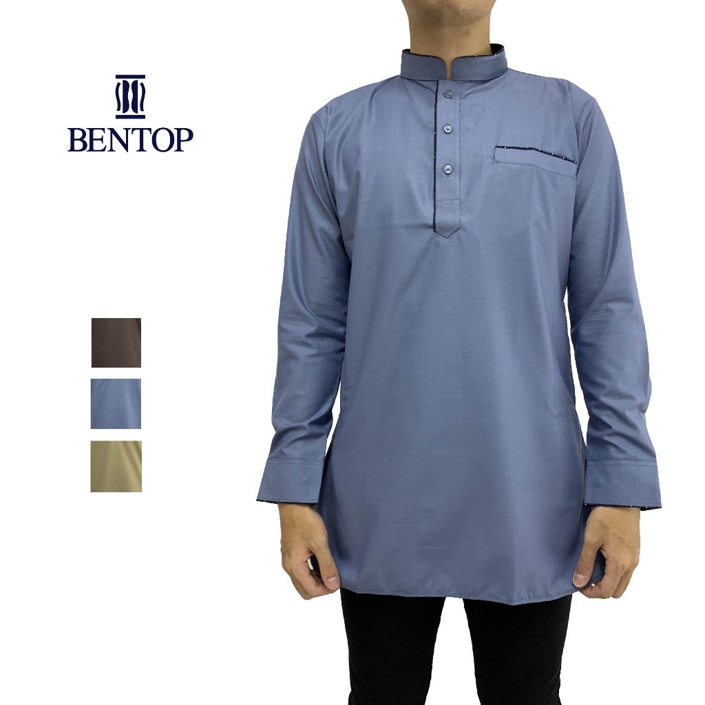 BENTOP Baju Kurta Muslim Regular Fit | Shopee Malaysia