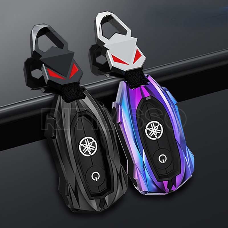 Zinc Alloy+Silica Gel Key Cover Case Holder for YAMAHA Motor Aerox 155 ...