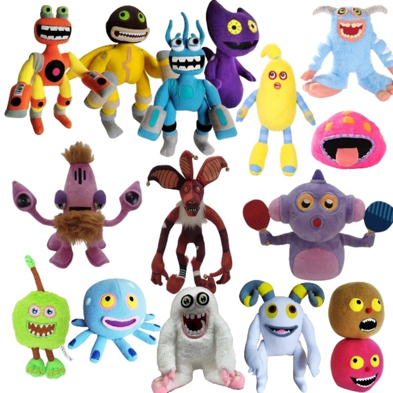 My Singing Monsters Wubbox Plush Toys Green Furcorn Stuffed Dolls For ...