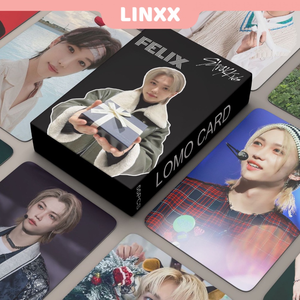 LINXX 55 Pcs Straykids Felix Album Lomo Card Kpop Photocards Postcards ...