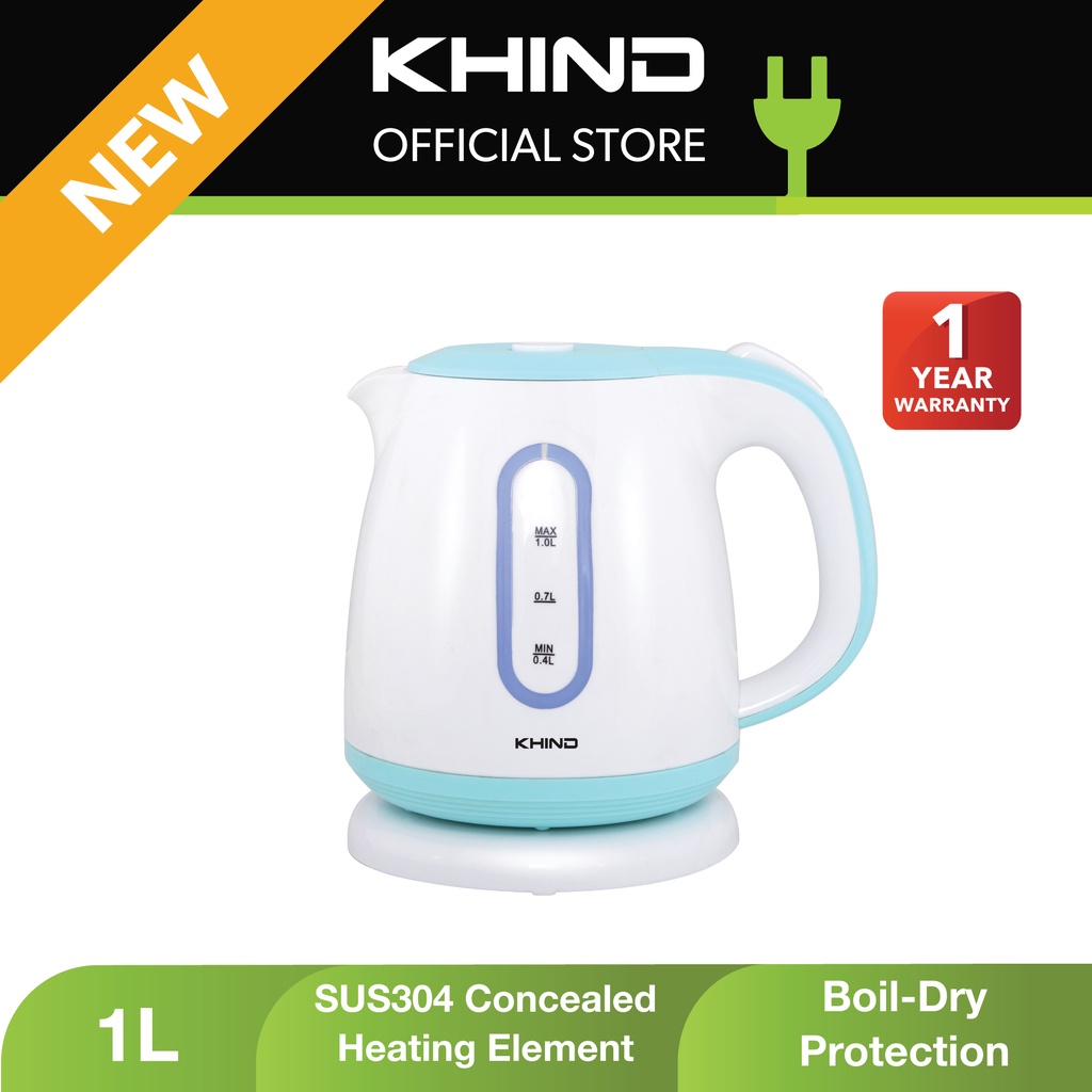 KHIND 1L Electric Jug Kettle EK101 | Shopee Malaysia