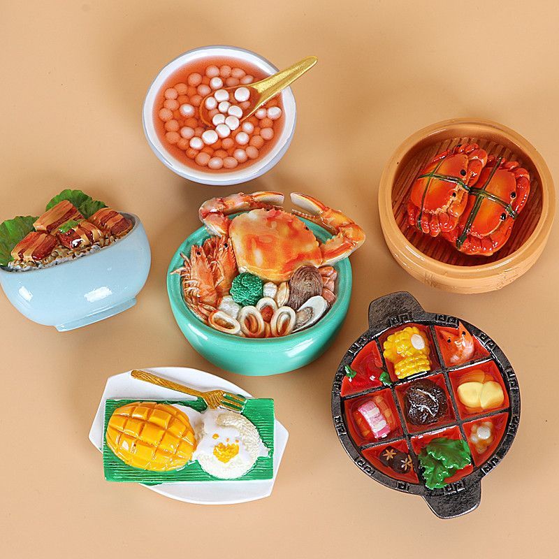 Murah Promos Refrigerator Magnets Simulation Chinese Food Features ...