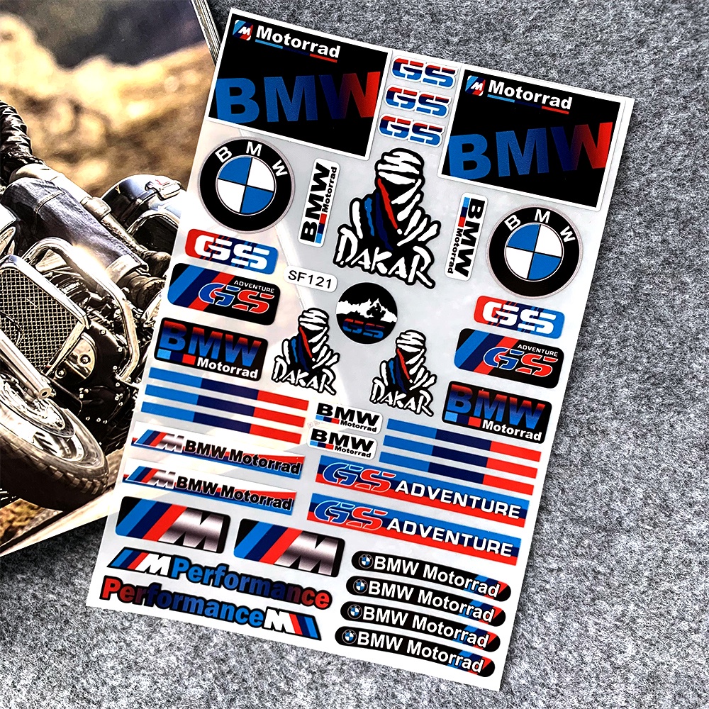 BMW Motorrad Motorsport Reflective Emblem Badge Sticker Decals for BMW ...