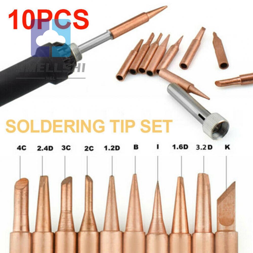【SEMLL】Soldering Tip 900M-T Iron Copper Tip 10pc/Set Electric Solder Soldering | Shopee Malaysia