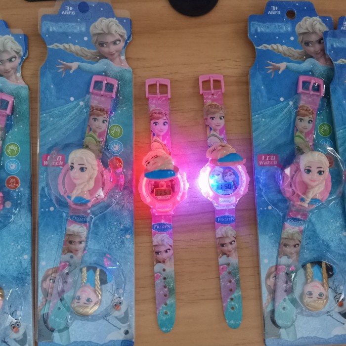 Elsa anna LIGHT MUSIC frozen GIRLS WATCH | Shopee Malaysia