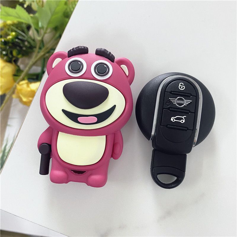 MINI COOPER pink key case COUNTRYMAN CABRIO Paceman JCW CLUBMAN F54 F55 ...