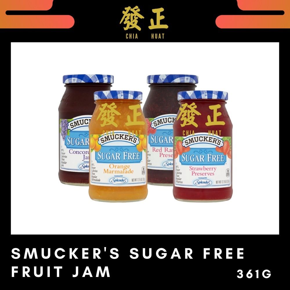 Smucker's Sugar Free Fruit Jam 361g ( Strawberry / Concord Grape / Red ...