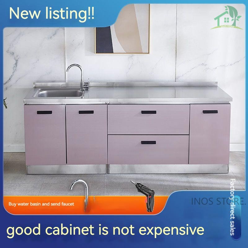 🔥Stainless steel kitchen cabinets/multi-functional kitchen cabinet ...