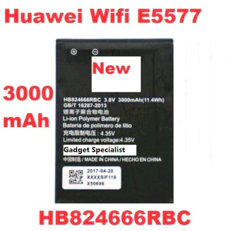 Battery E5577 3000MAH HB824666RBC WIFI Router battery For Huawe E5577 ...