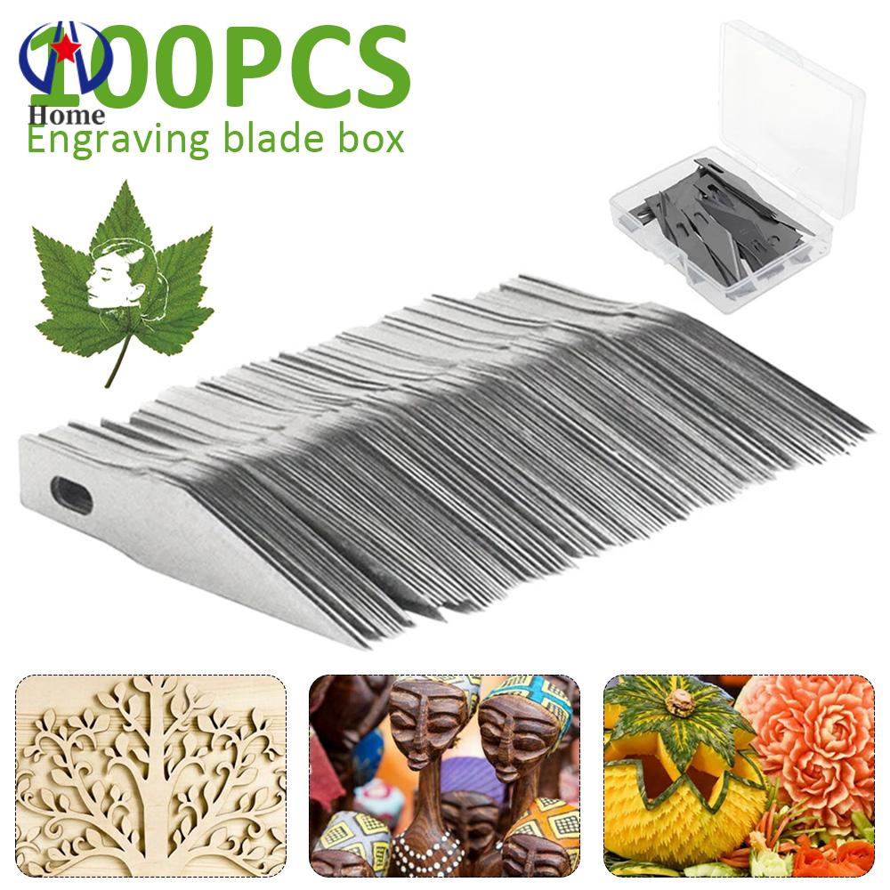 100pcs Craft Blades High Carbon Steel Art Blades Cutting Tool with ...