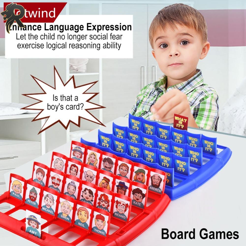 RL Who Is It Classic Board Game Funny Family Guessing Games Kids Toy ...