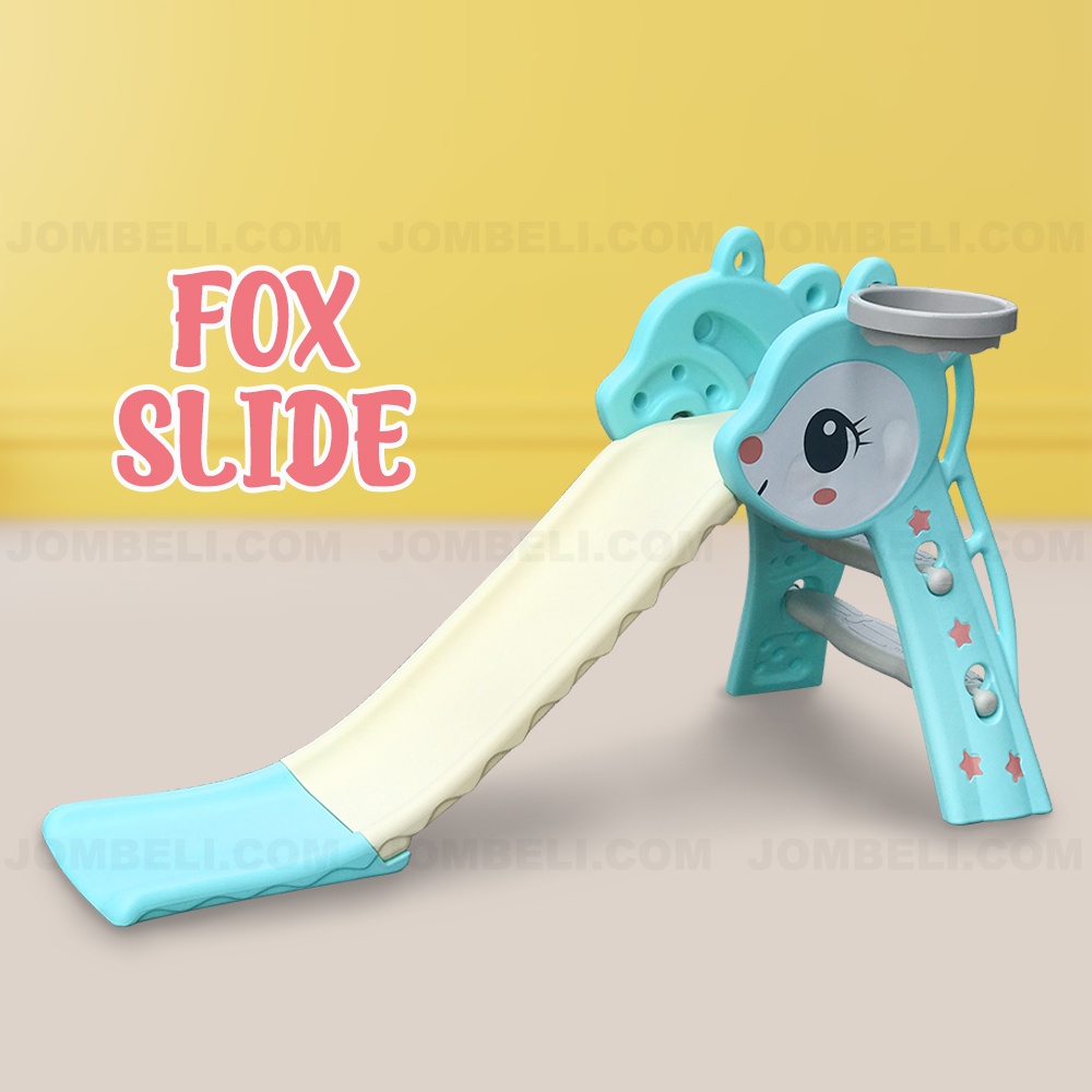 FOX SLIDE Children Slide Playground Indoor Home DIY Kids Slide w Safety ...