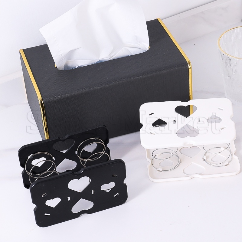 Double Spring Design Tissue Tray Napkin Box Inner Support Rack Easy to ...
