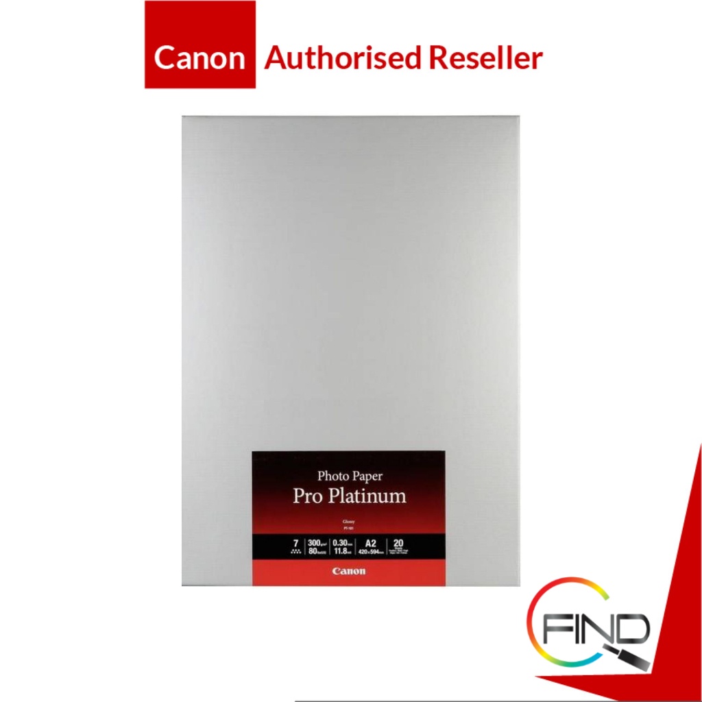 Canon PT-101 A2 (20 sheets) Photo Paper Pro Platinum (300g/m2) for ...