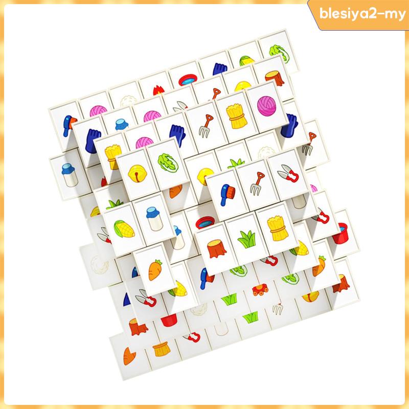 [BlesiyaedMY] Mini Mahjong Set Fine Motor Skill Memory Game for ...
