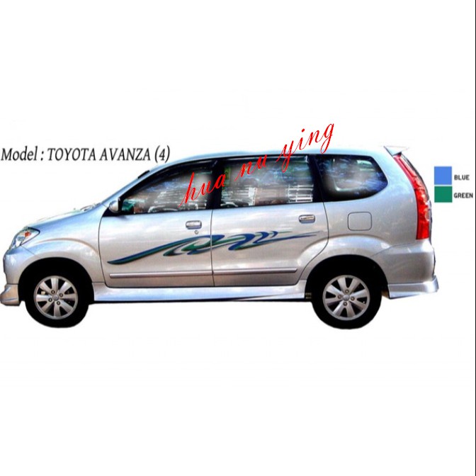 Toyota Avanza 4 Car Side Body Door Vinyl Sticker | Shopee Malaysia