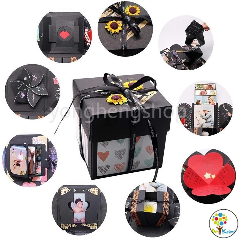 DK DIY Surprise Love Explosion Box Gift Explosion For Anniversary ...