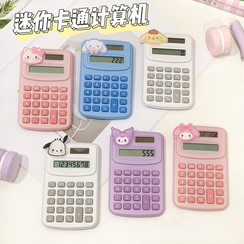 Cute Cartoon Calculator Kuromi Sanrio Handheld Portable Small ...