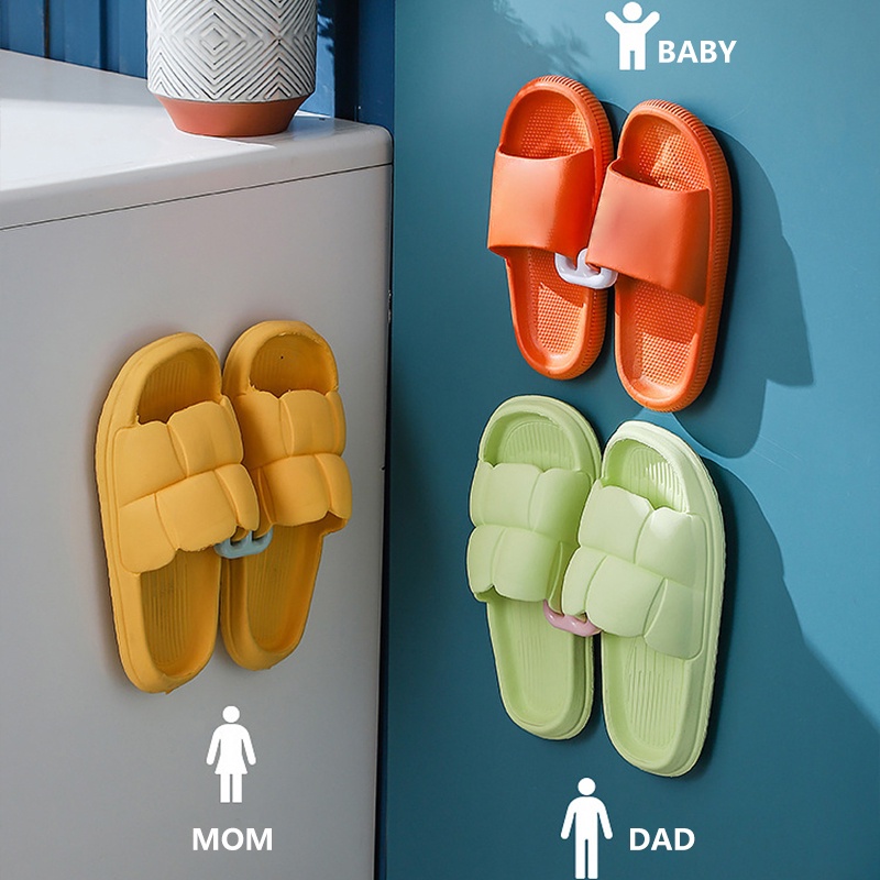 3pcs Slippers Rack No Punching Bathroom Simple Slipper Hook Toilet ...