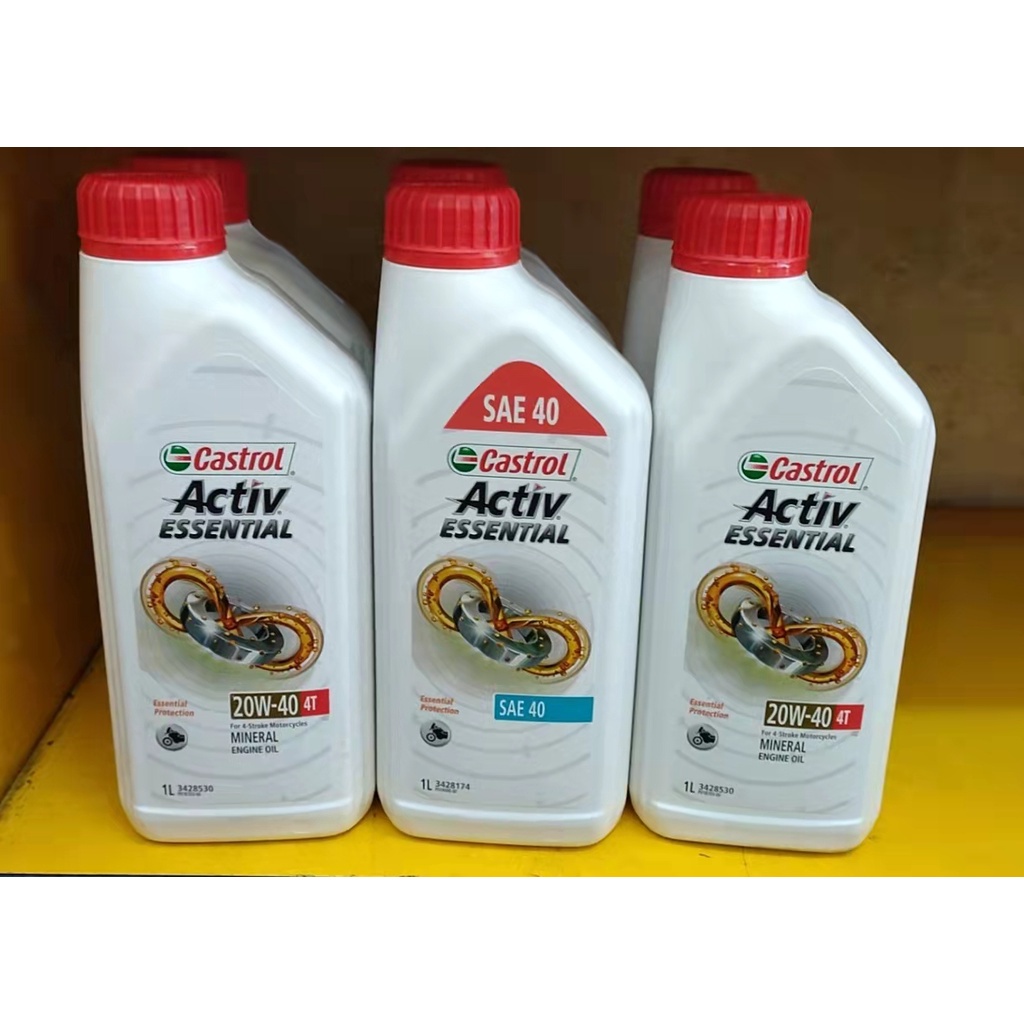 MINYAK HITAM / ENGINE OIL CASTROL ACTIVE GO / SAE-40 MINERAL 4T - 1 ...