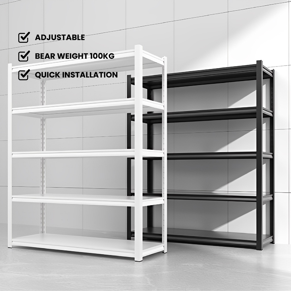 Vallmar 5 Tiers Boltless Storage Rack Home kitchen Rack Shelf Full ...