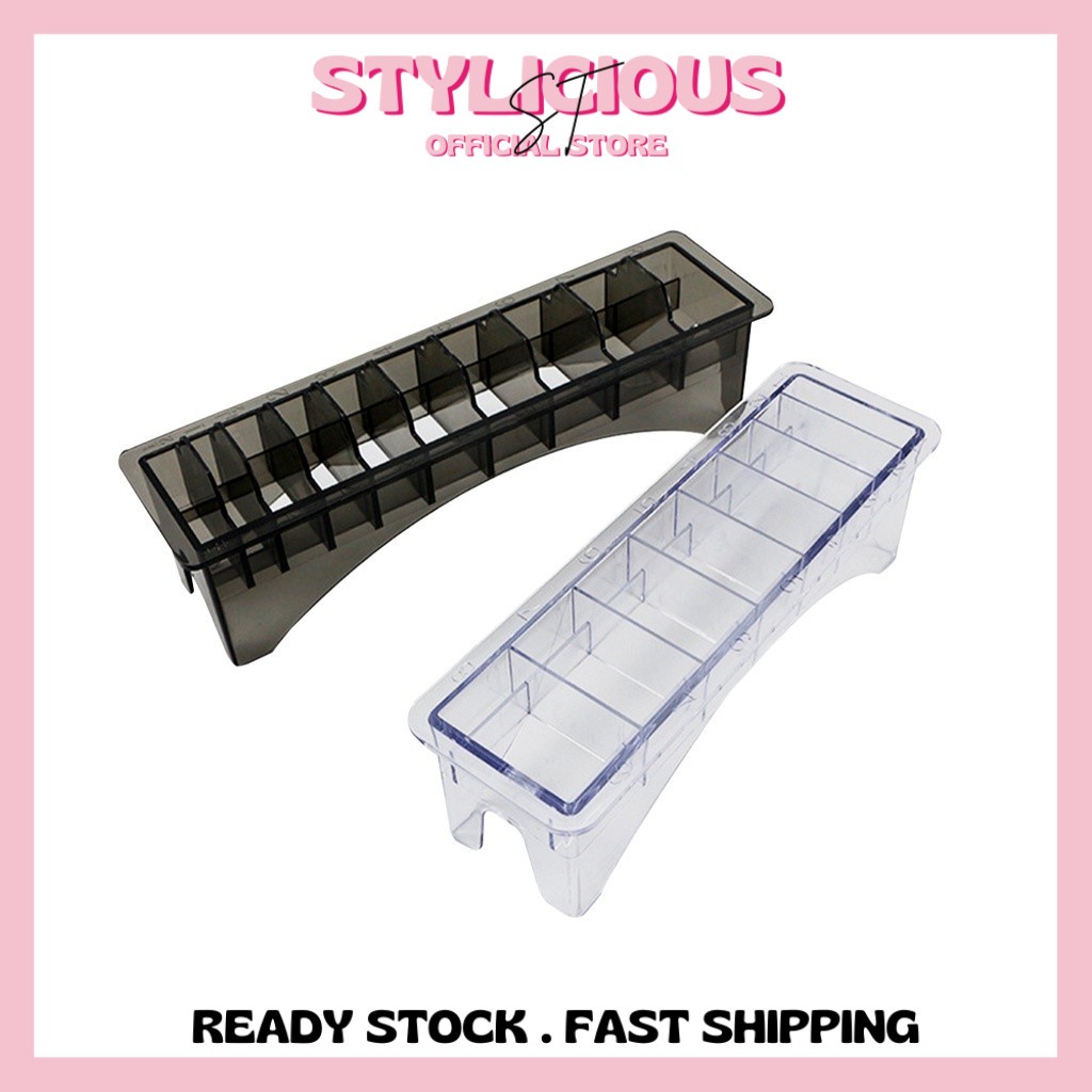 PROFESSIONAL Hair Clipper Attachment Storage Box (BLACK/WHITE) | Shopee ...