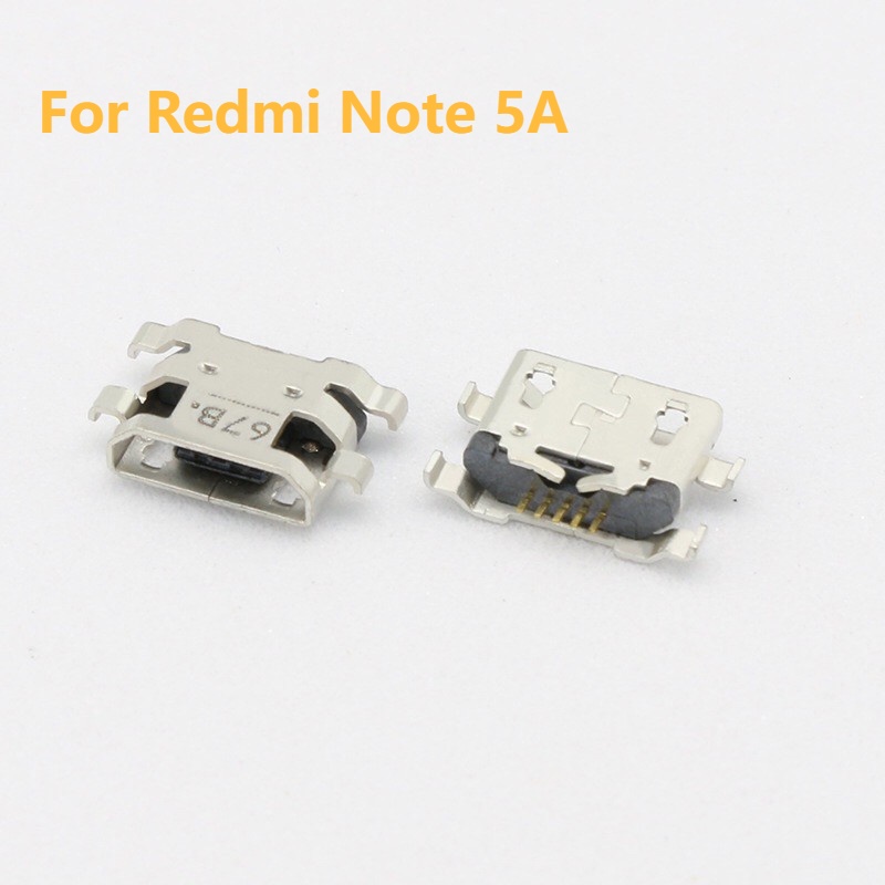 1-5pcs USB Plug In Charging Charger Port For Redmi Note 5A Charging Pin ...