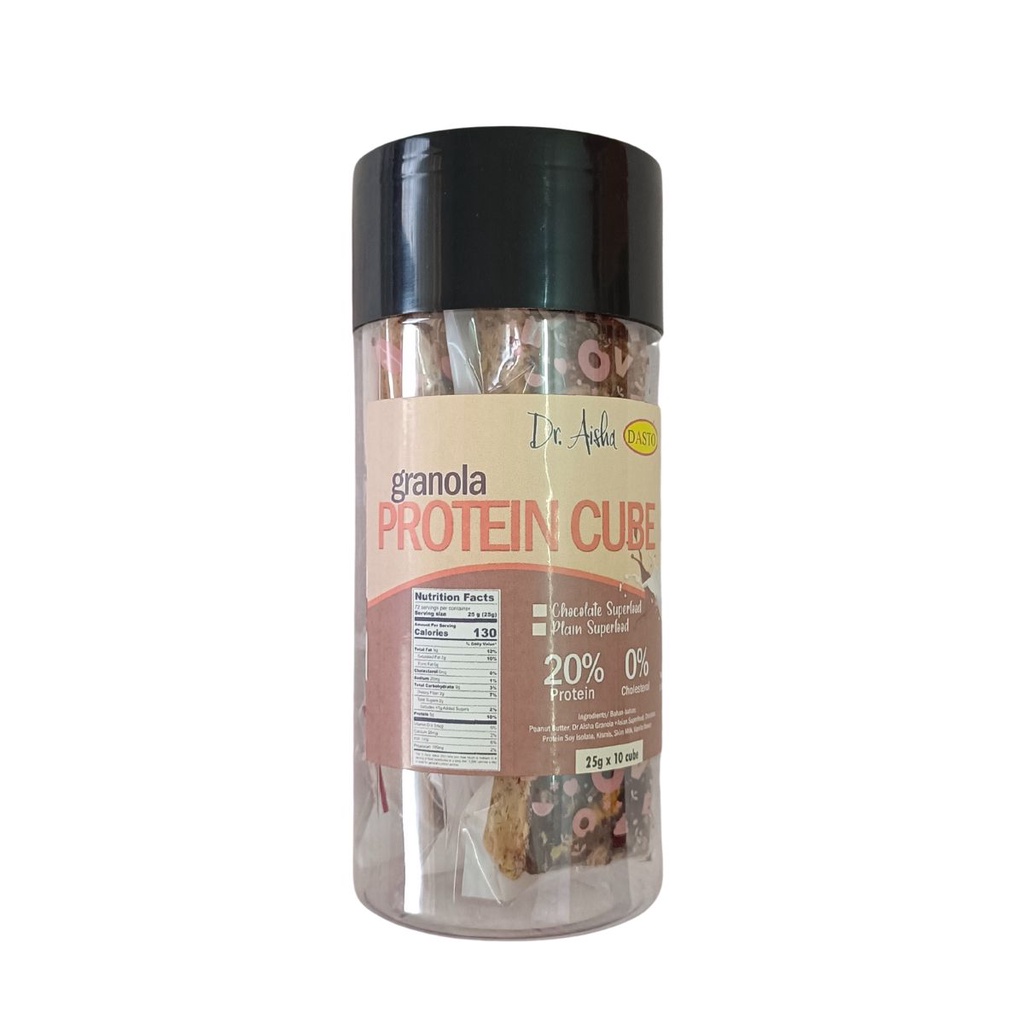 Dasto Granola Protein Cube with Chocolate Plain Superfood by Dr Aishah ...