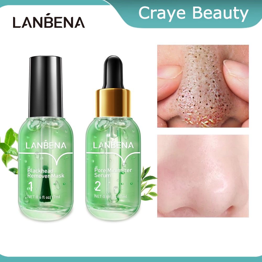【LABENA】READY STOCK Blackhead Removal Shrink Pore Face Serum Black Mask ...