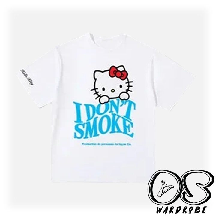 ids-white-hello-kitty-logo-tee-white | Shopee Malaysia