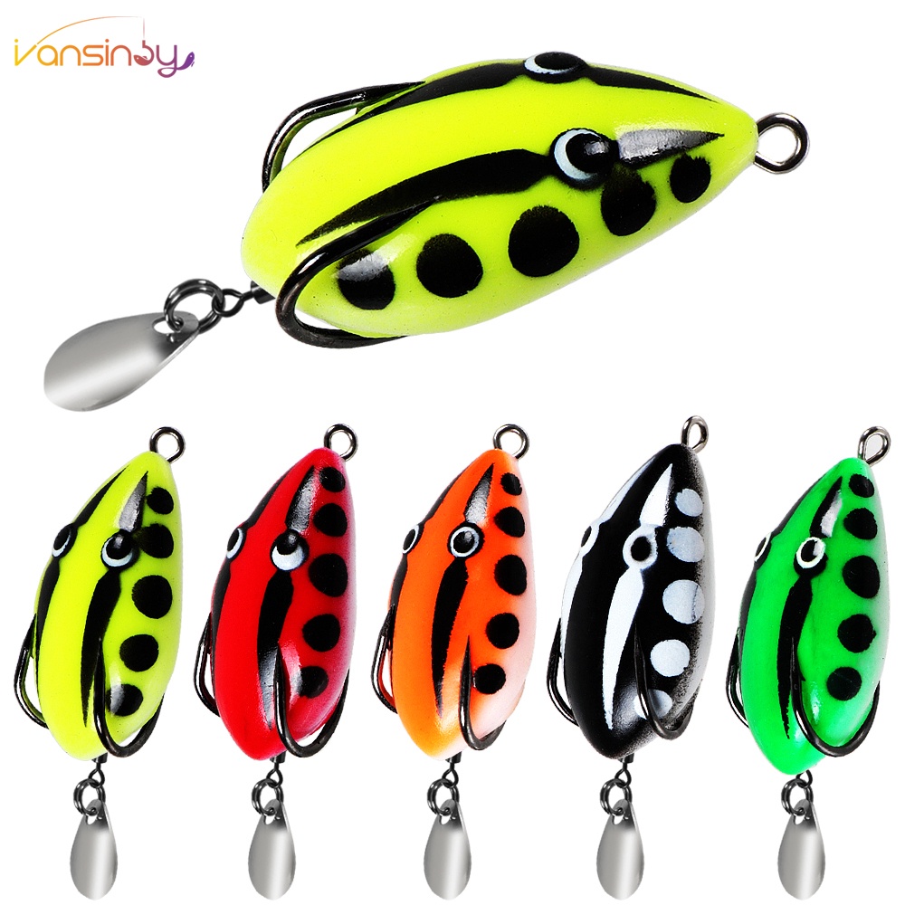 Umpan Katak Casting 4cm/5.6g Soft Frog Fishing Lure Mini Soft Lure ...