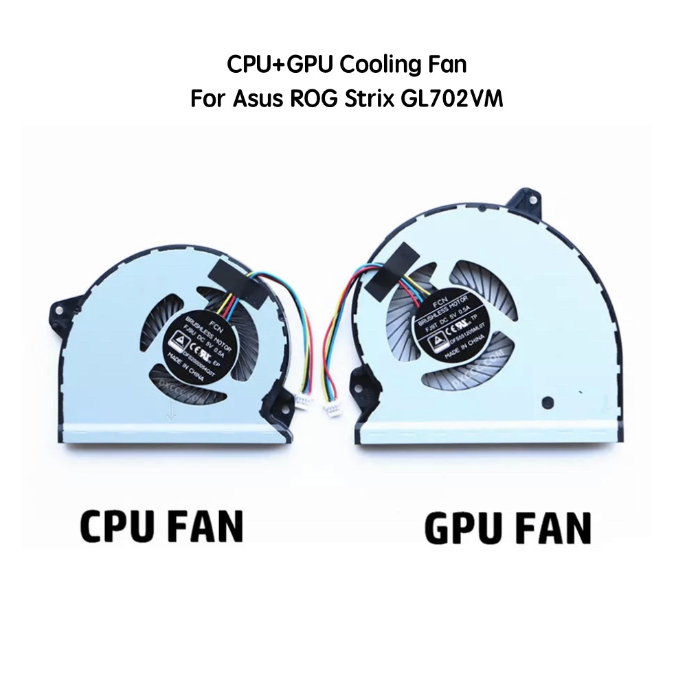 5V Notebook PC Fan Cooler Laptop CPU GPU Cooling fans for ASUS ROG Strix GL702VM GL702V FCN FJ9U ...
