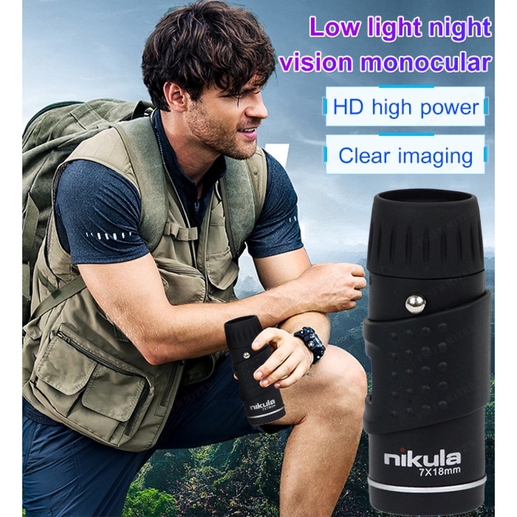 Low light night vision monocular HD Mini Pocket Spotting Telescope ...