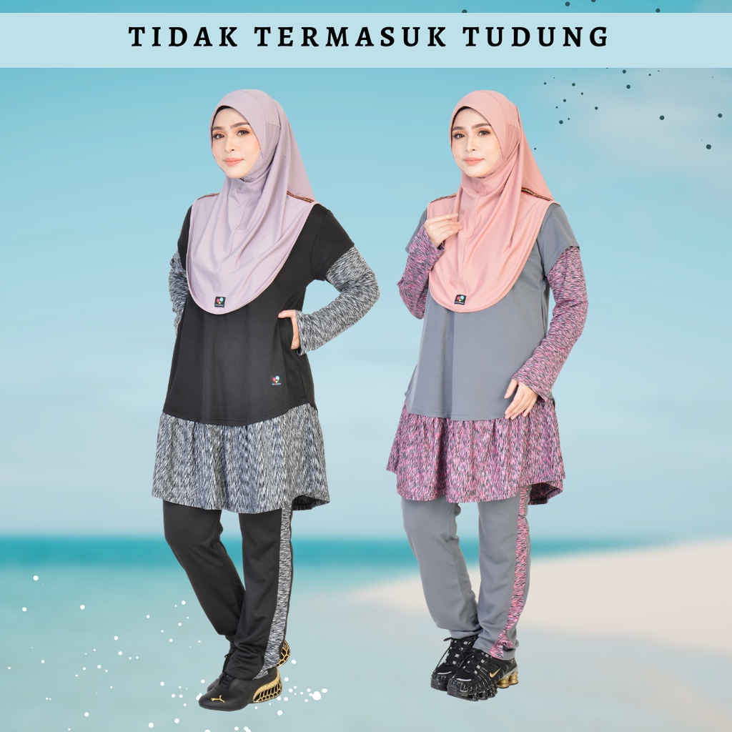 asyiqmuslim Baju Sukan Muslimah Noridz Activewear Baju Mandi Perempuan ...