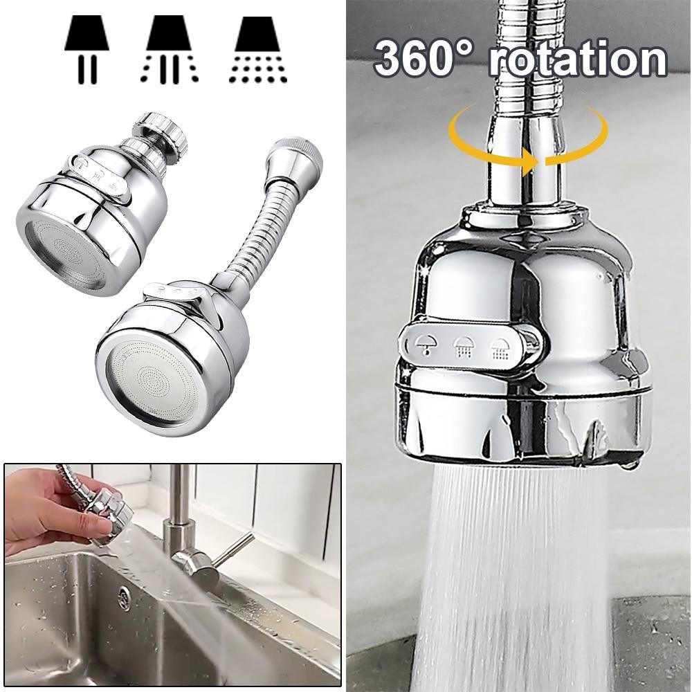 Faucet Sprayer Attachment 360 Rotating Faucet Aerator Sink Sprayer ...